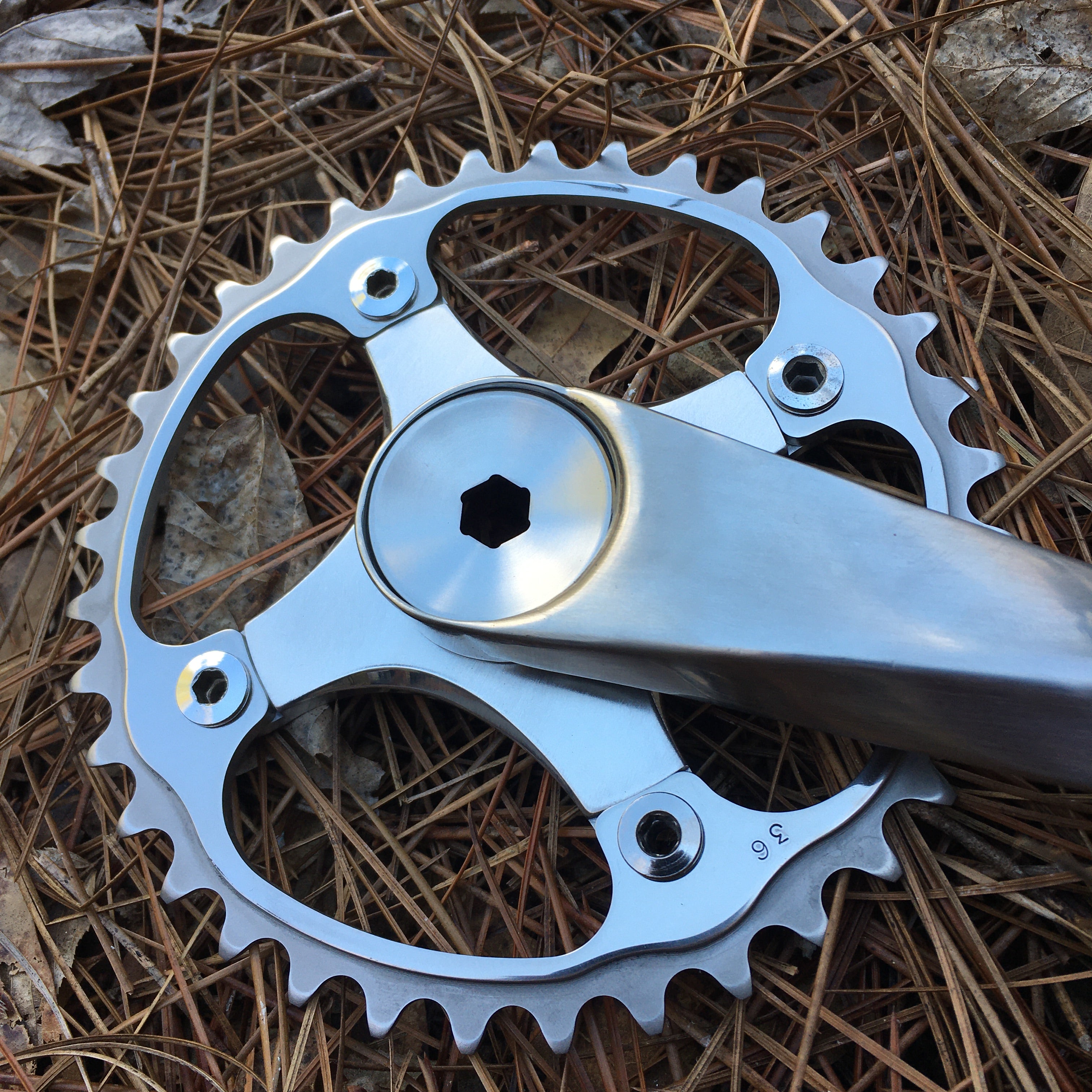 Boone Titanium 104mm Four Bolt Chainring – Boone Technologies Inc.